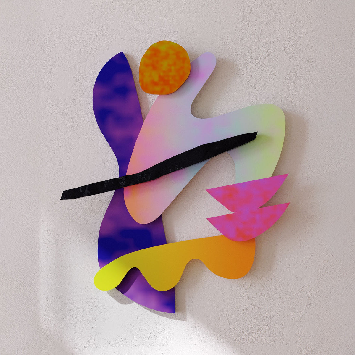 Chromatic Dance - Abstract wall sculpture – Jan Skacelik Art
